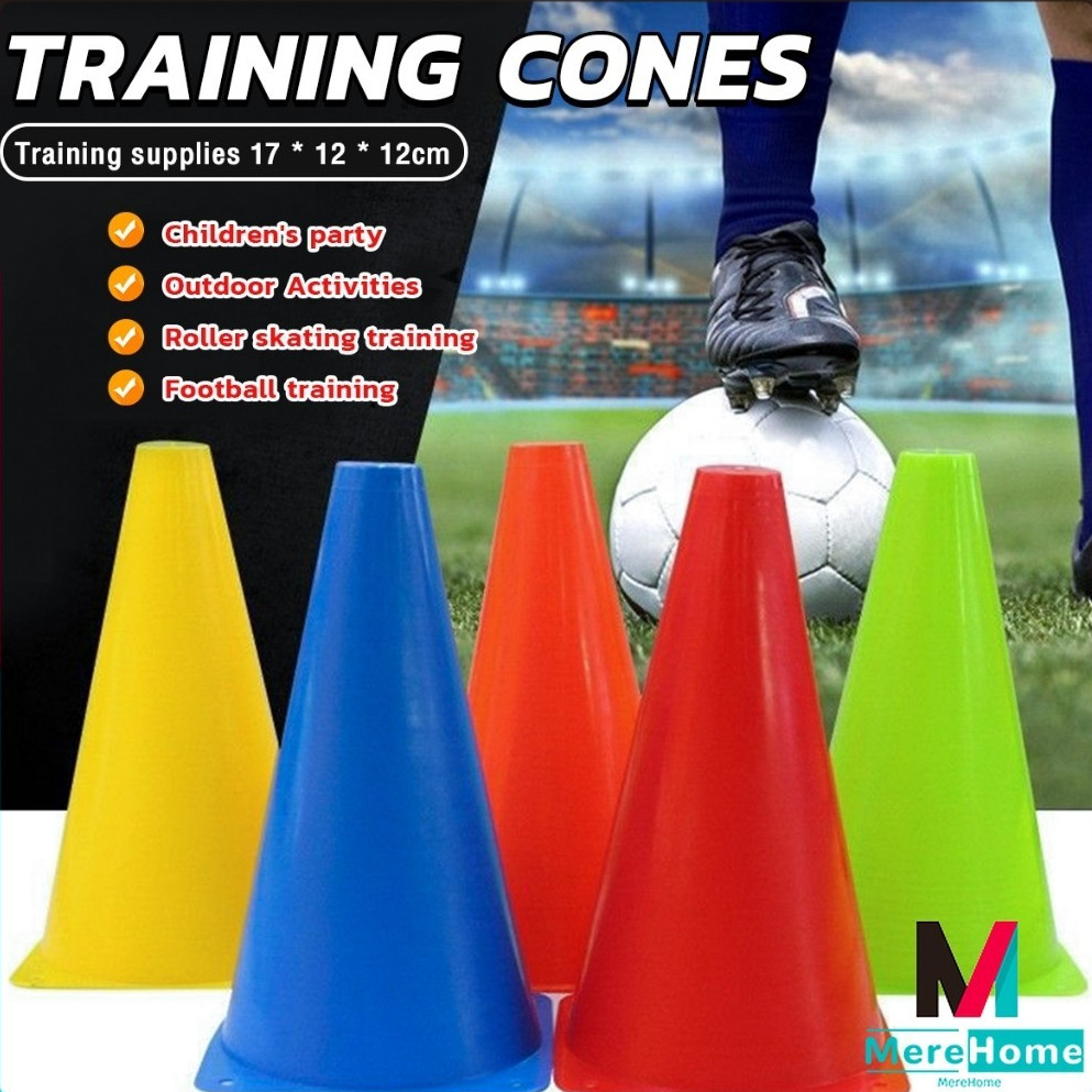 MereHome Plastic Soccer Cones 17cm Basketball Training Agility Marker ...