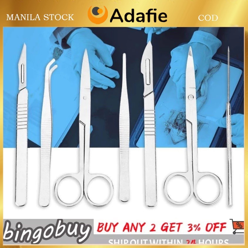 7pcs/set Dissecting Tool Kit Dissector Microscope dissecting tool kit ...
