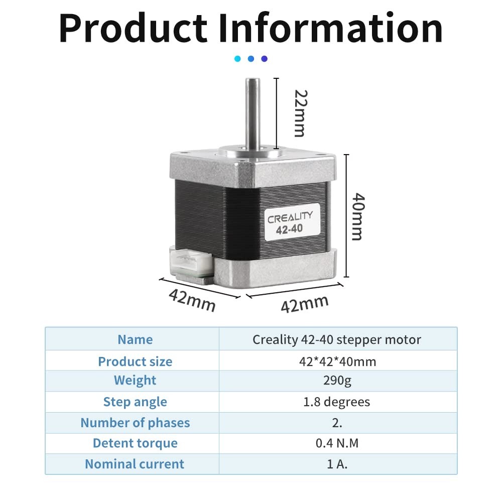 new Creality Official 42-40 Stepper Motor 3D Printer CR-10 X/Y-Axis ...