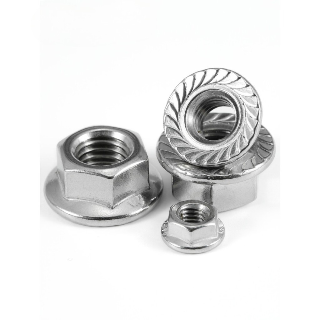 304 Stainless Steel Flange Hex Nut M3-M24 | Shopee Philippines