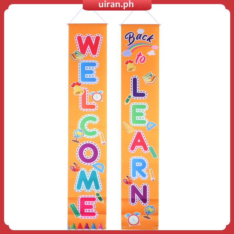 Front Door Decorations Welcome Ready to Learn Banner Porch Sign Blm ...