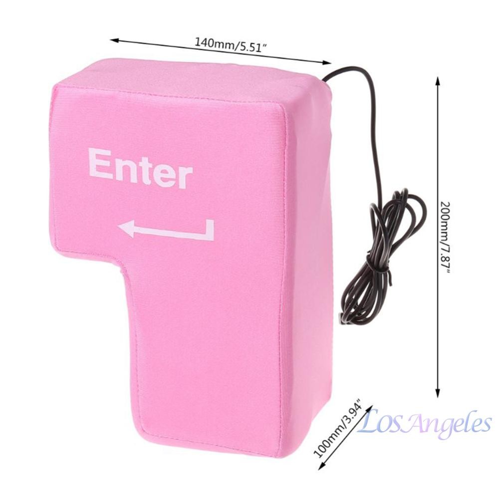 Anti-Stress Computer Huge Enter Key Big Giant USB Keyboard Vent Button ...