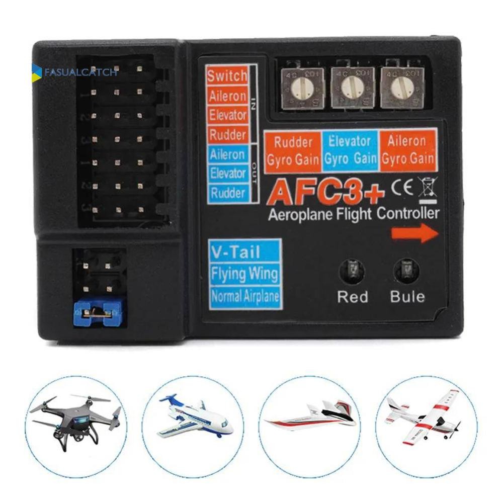 3 Axis Gyro System Aeroplane Flight Controller for RC Airplane Copter ...