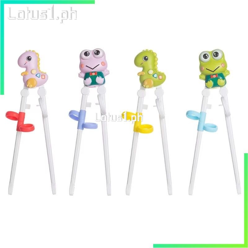 Cartoon Children Training Eating Chopsticks Learn Chopsticks Correct ...