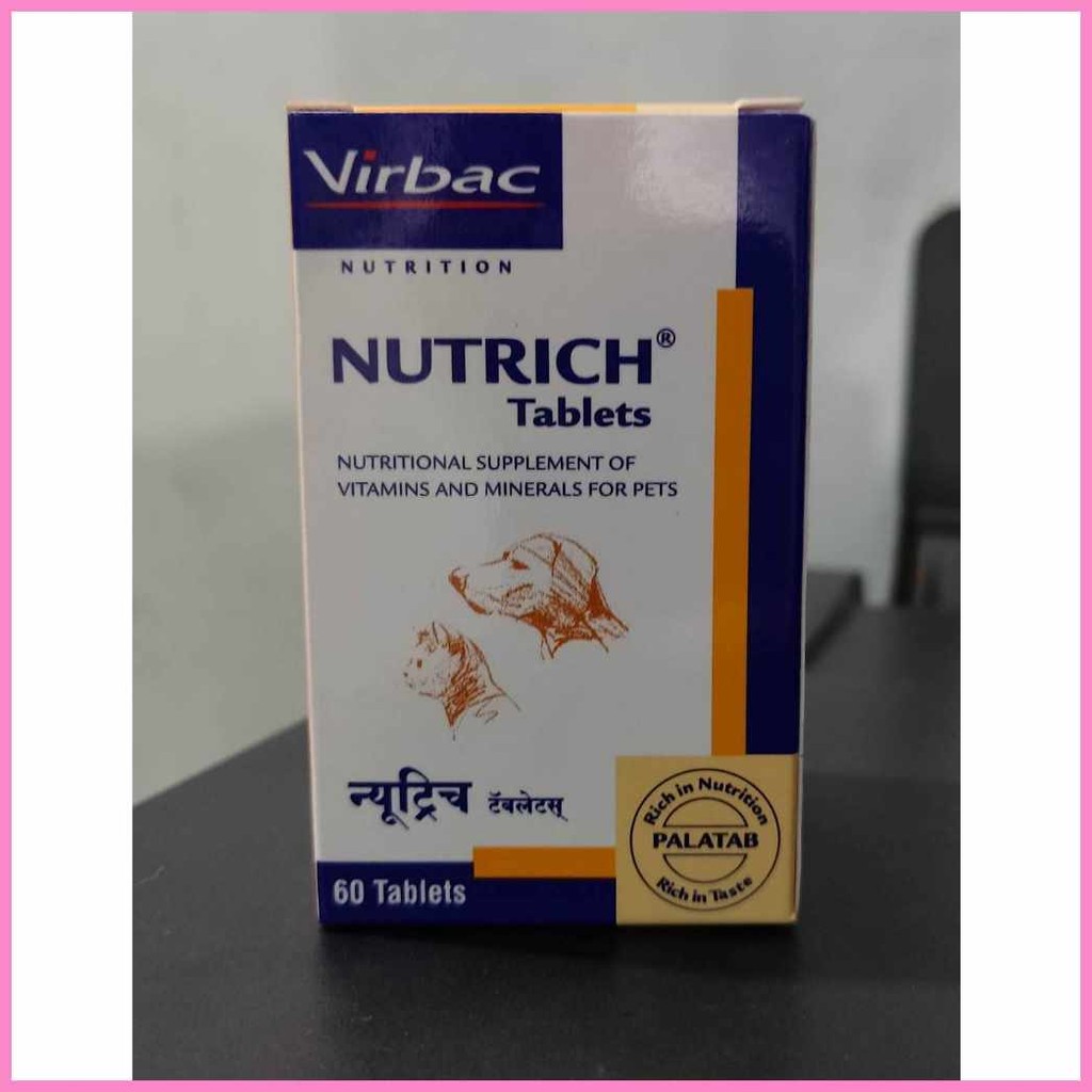 Virbac[S&Nutrich|xJ=QVitamins(LE=And(bh=Minerals(aD=60(tq=Tablets ...