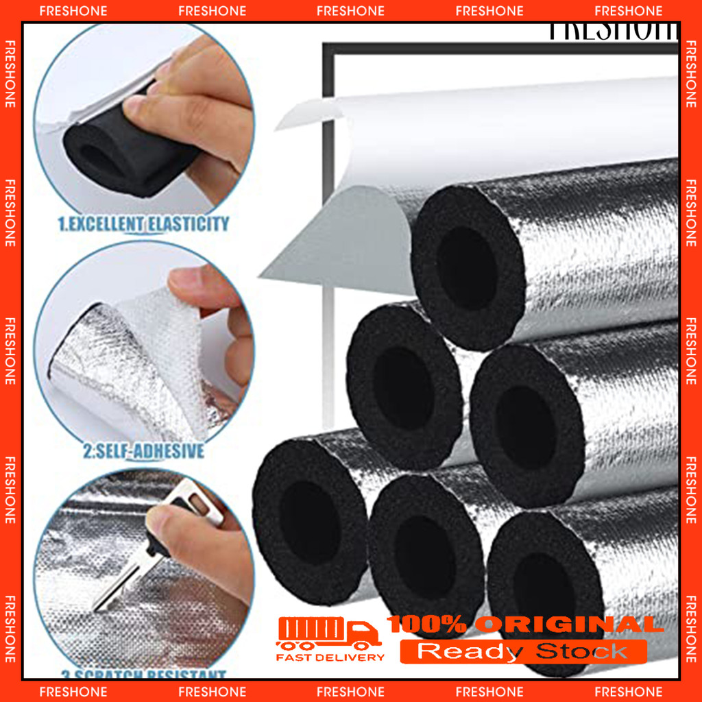 COD Pipe Insulation Foam Tube Self-Adhesive Wrap Aluminum Foil Pipe ...
