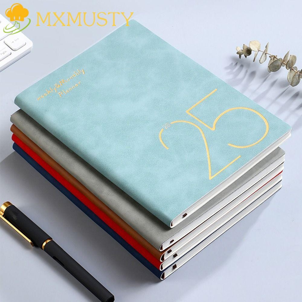 MXMUSTY A5 2025 Planner Notebooks, 365 Days Daily Planner Reminder 2025 ...