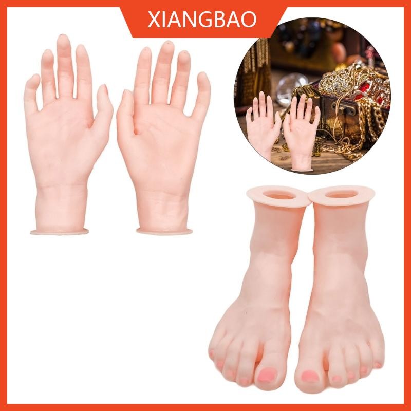 xiangbao Adjustable Silicone Hand Foot Shape Models for Beauty Artists ...