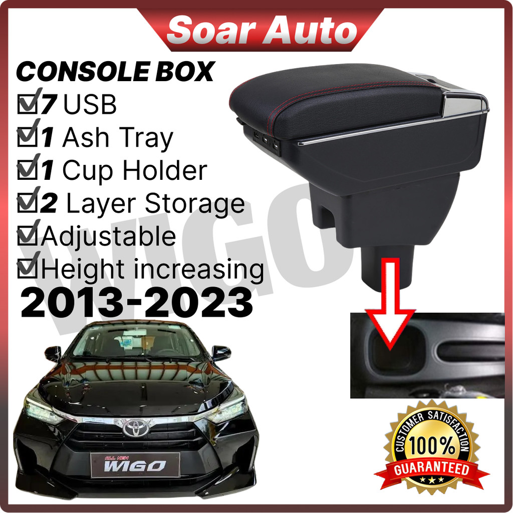 Toyota WIGO Accessories Car Organizer 2013 to 2023 Toyota Wigo Console ...
