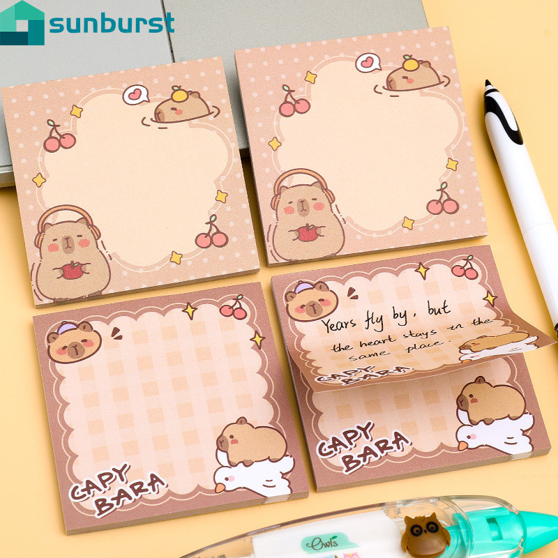 Capybara Sticky Notes - Student DIY Marker Paper - Cartoon Animal ...