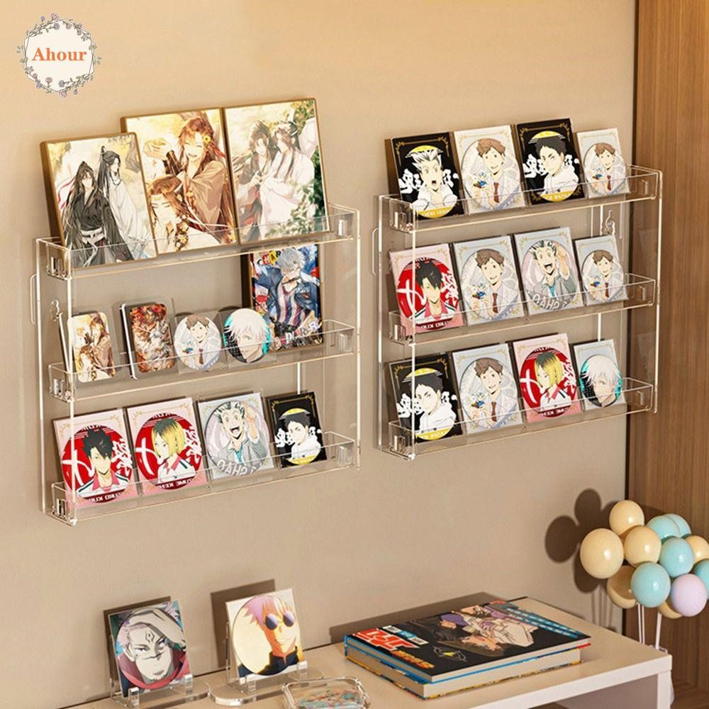 AHOUR Badge Display Rack, Acrylic Transparent Peripheral Display Rack ...