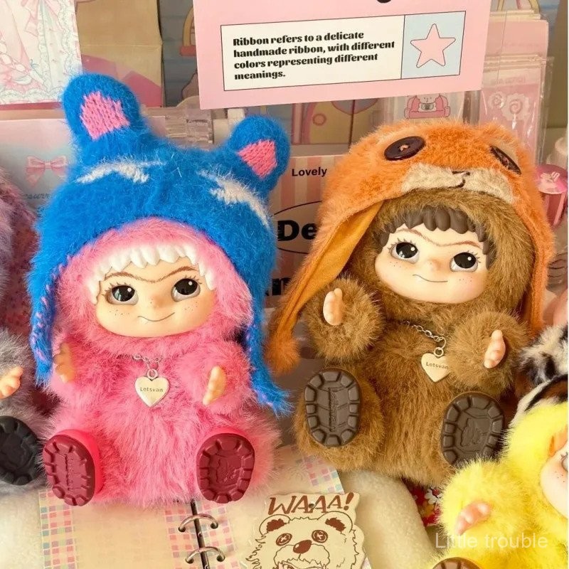 Wakuku Fuzzy Trendy Fun Party Blind Box Cute Wakuku Action Figure ...