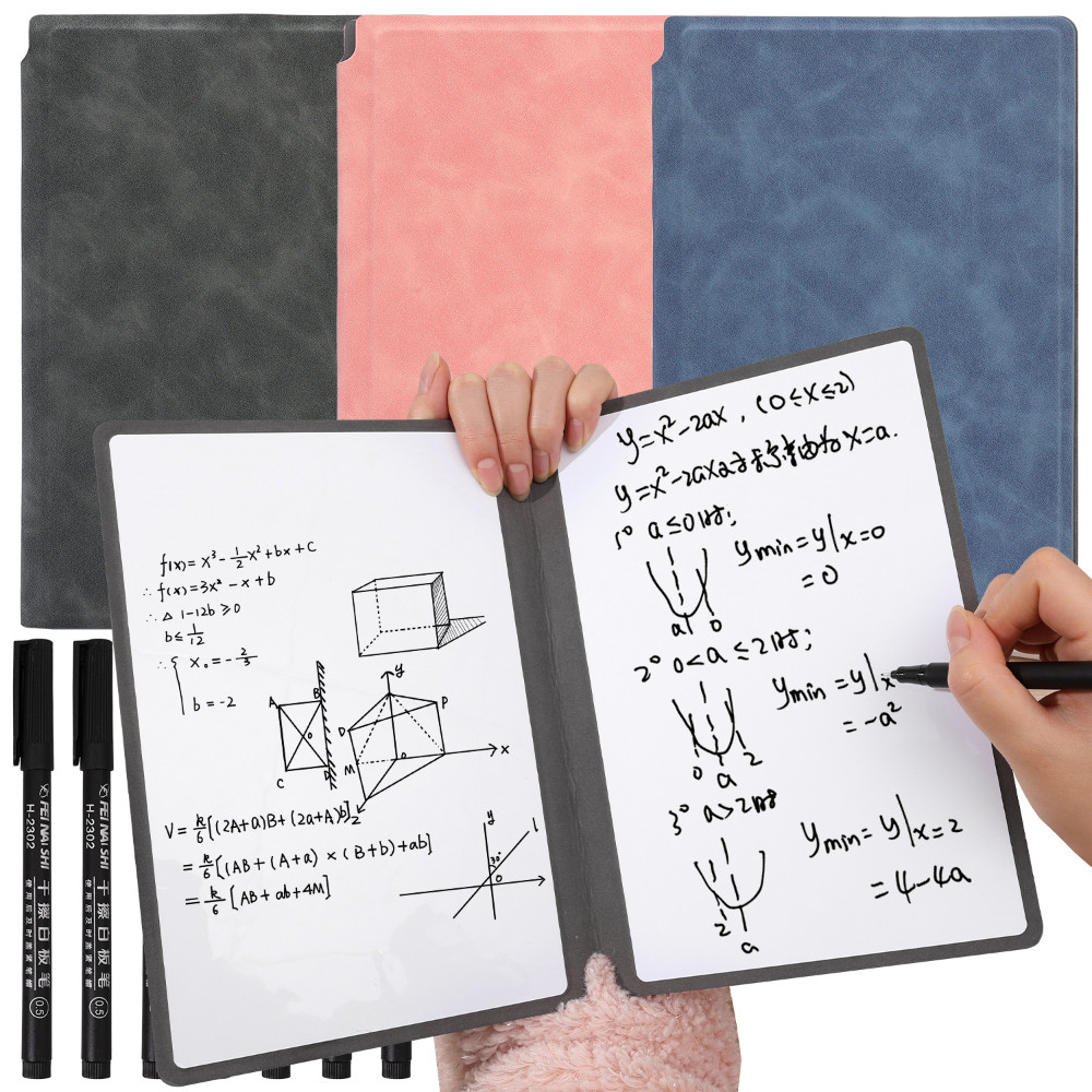 A5 Portable Magic Reusable Whiteboard Notebook Set Weekly Planner ...