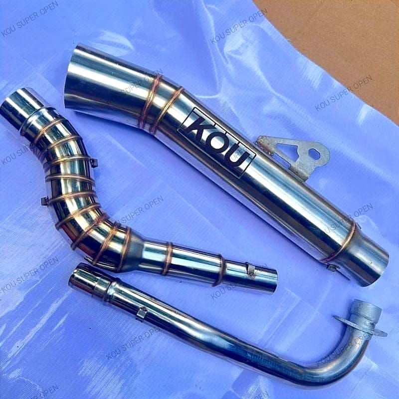 Kou Super Open Pipe Xrm 125 Raider j 115 smash 115 Rs125 Wave 125 100 ...