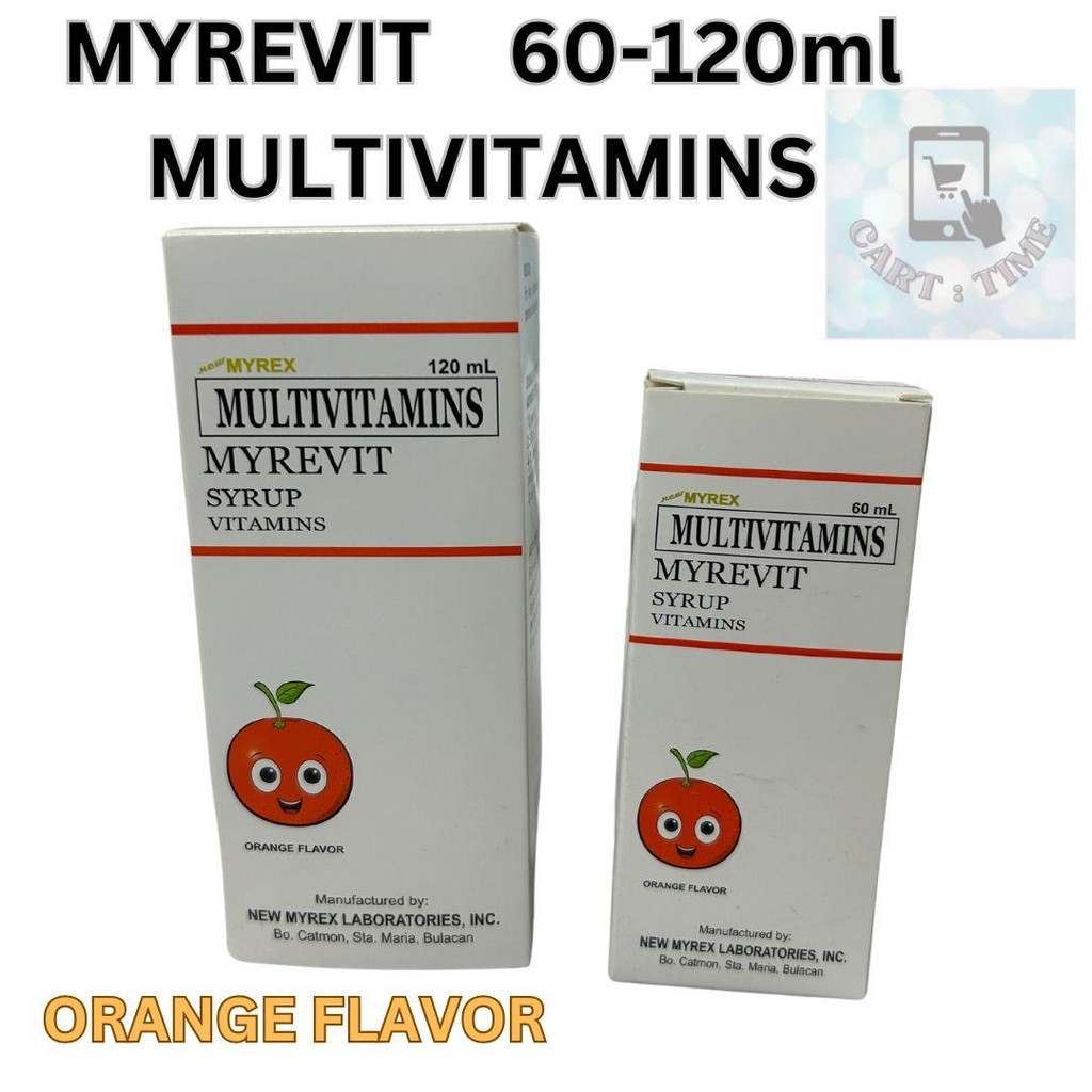MYREVIT MULTIVITAMINS SYRUP FOR KIDS VITAMINS VIT-C ORANGE FLAVOR ...