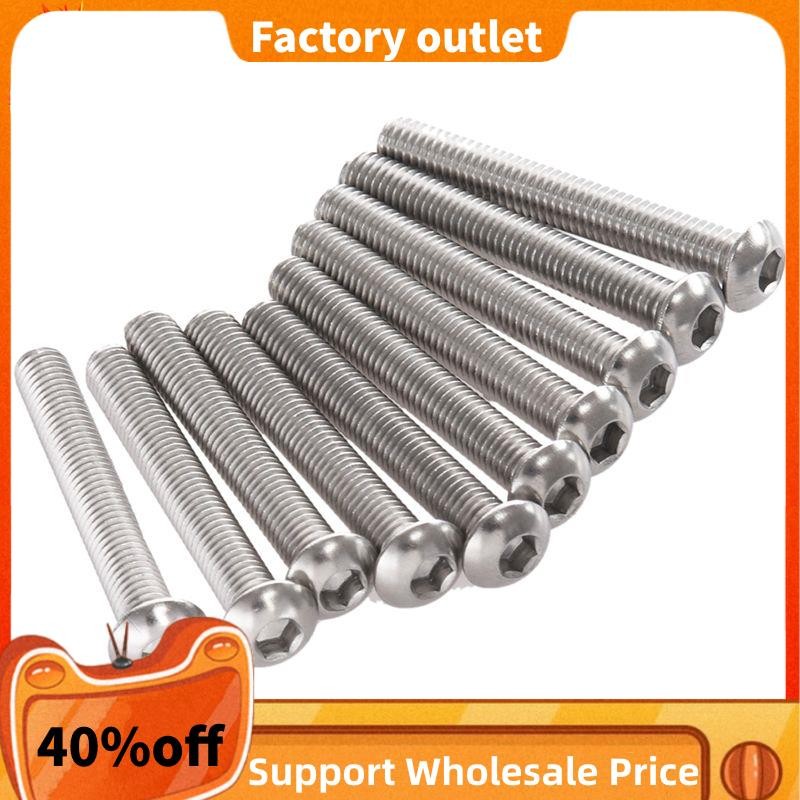 In Stainless Steel Button Head Screw, Hex Socket Bolts Type:M6 / 6mm ...