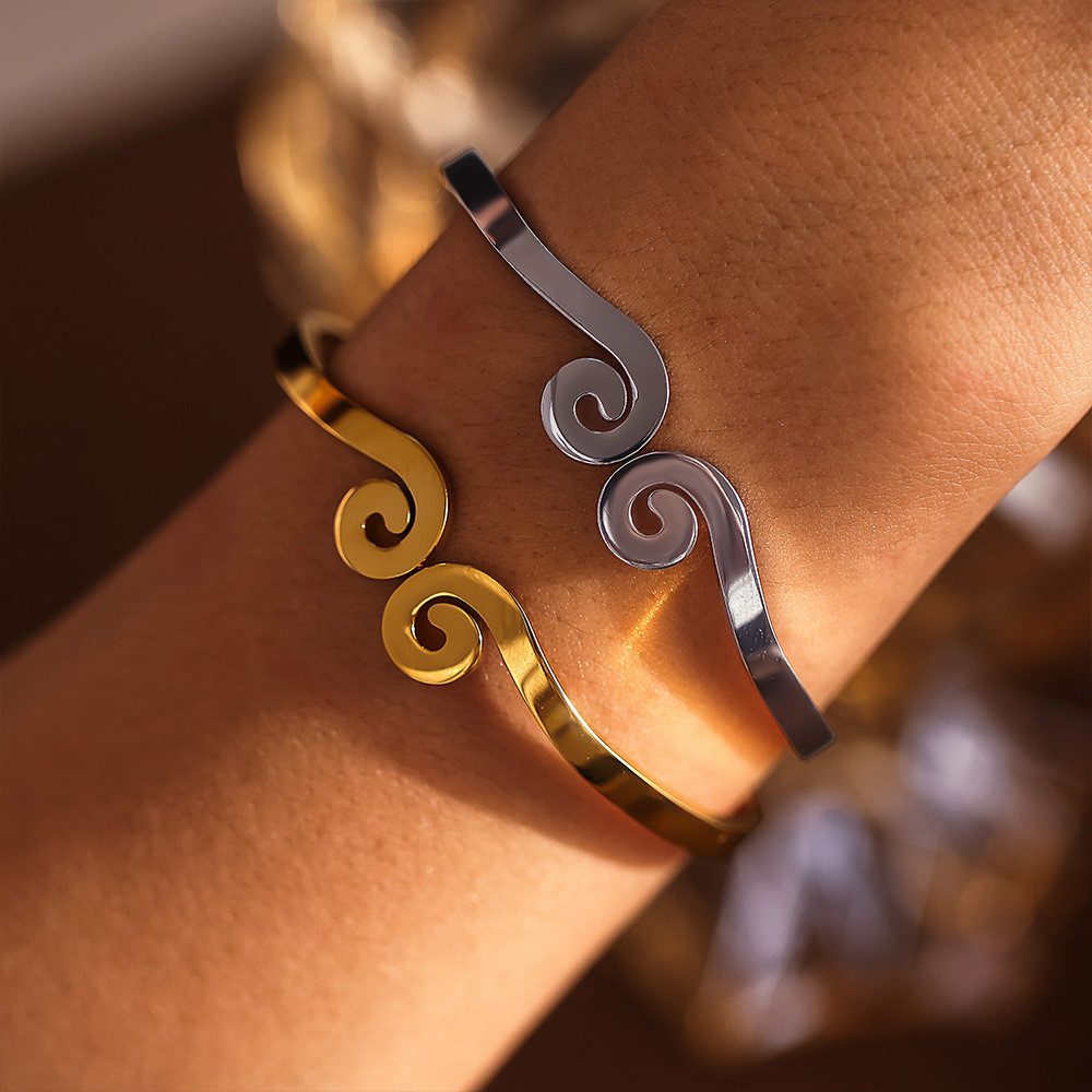 KATI ins Black Myth Goku Hoop Curse Open Bracelet Stainless Steel ...
