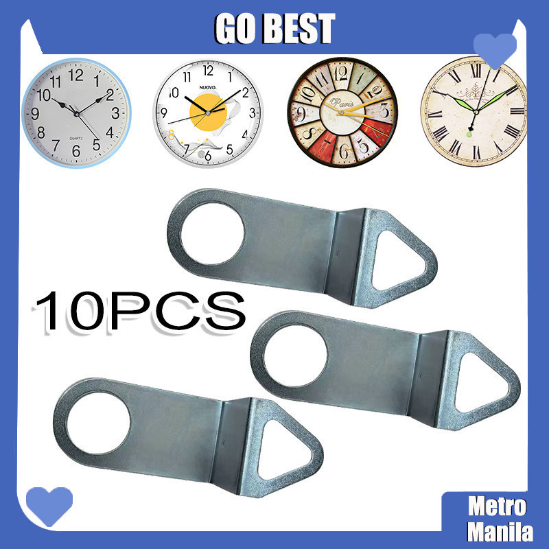 10pcs Interior Parts Metal Wall Clock Hook For Clockwork Repair Insert ...