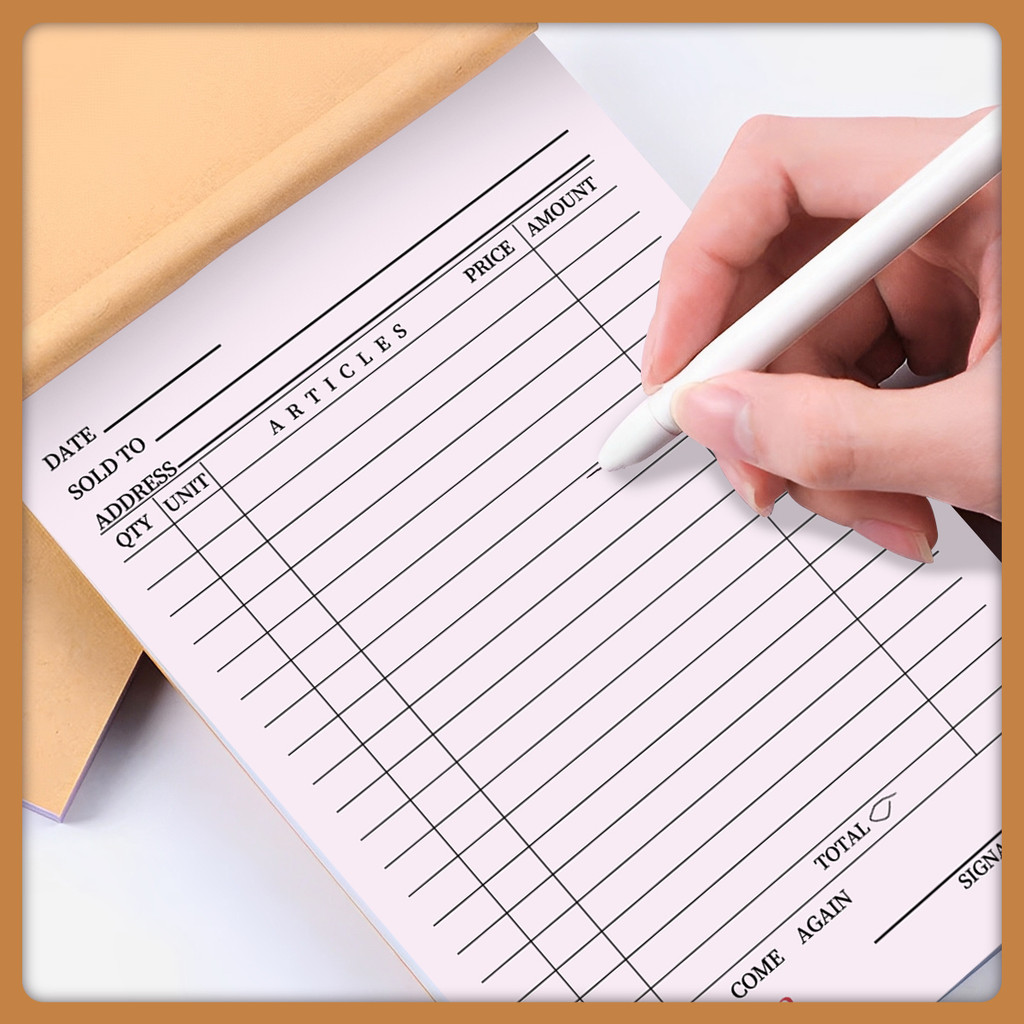 Carbonized Receipt Resibo Wholesale With Carbon Paper Duplicate Receipt ...