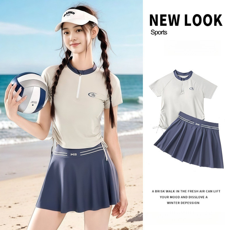 Women's Two-Piece Sports Swimsuit 2025 New Swimming Pool Swimsuit J744 ...