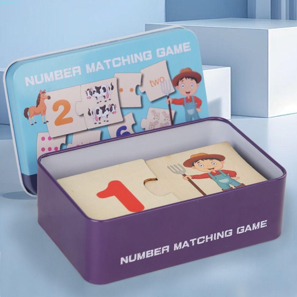 MAURICE1 Number Matching Toys, Montessori Points Brain Traing Toys ...