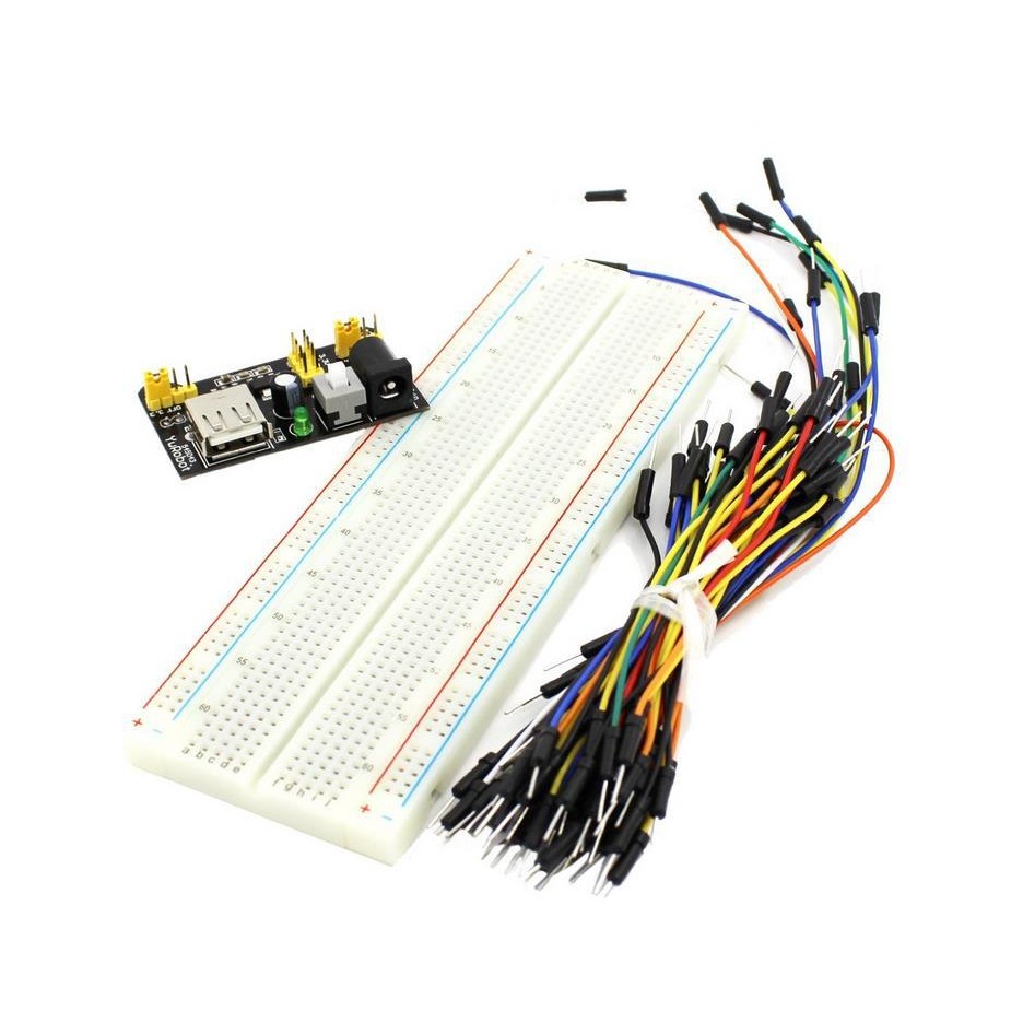 Breadboard black power module + 830 hole large bread board + 65 ...