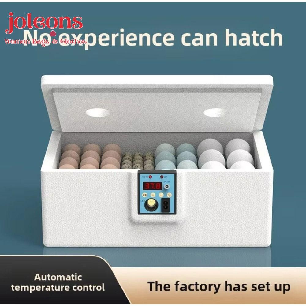 JOLEONS Small Poultry Egg Incubator, Temperature Control Quiet Hatchery ...