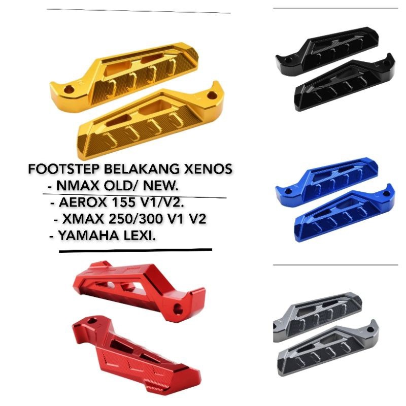 Rear Footstep CNC NMAX Turbo SE XMAX 250 300 NMAX Old New Aerox Old New ...