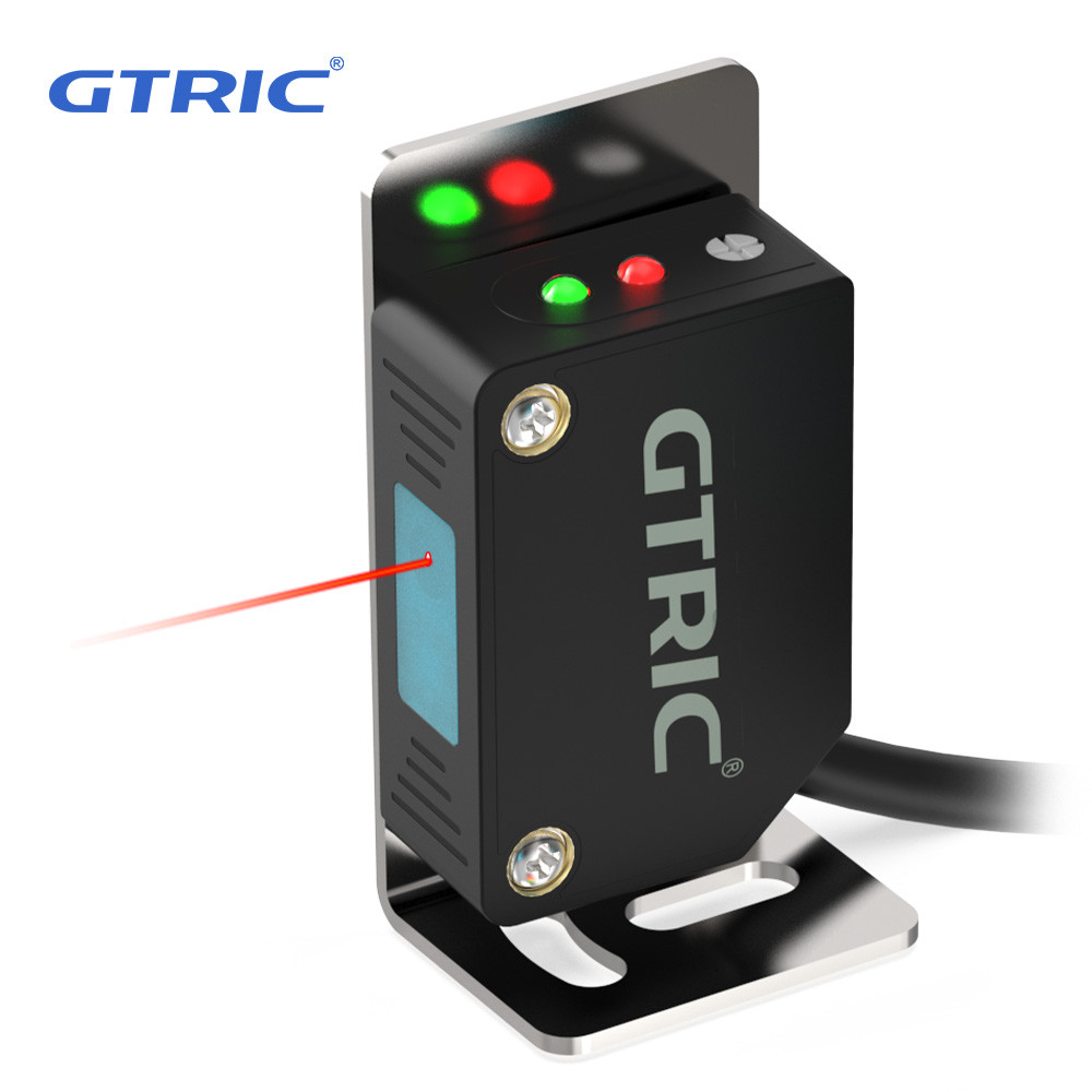 GTRIC Square Laser Photoelectric Sensors Diffuse Reflection Visible Small Spot NPN PNP 10-30VDC ...