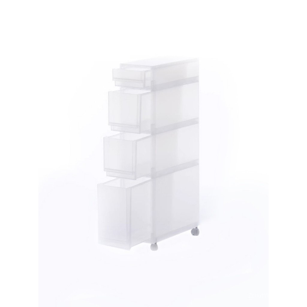 MUJI MUJI Polypropylene Storage Box with Wheels Storage Box | Shopee ...