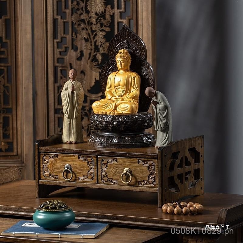 Elevated Altar Table Bamboo Y Altar Stand Cabinet Buddha Shrine Base ...