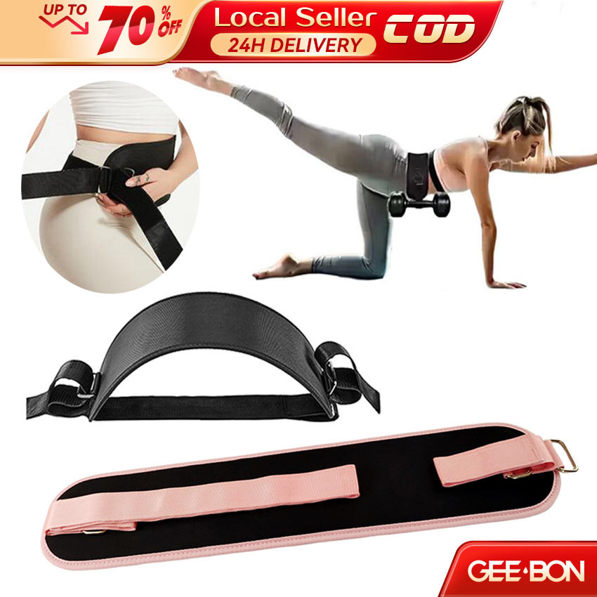 GEEBON Hip Thrust Belt Fitness Hip Bridge Pull Up Belts for Gym Hip ...