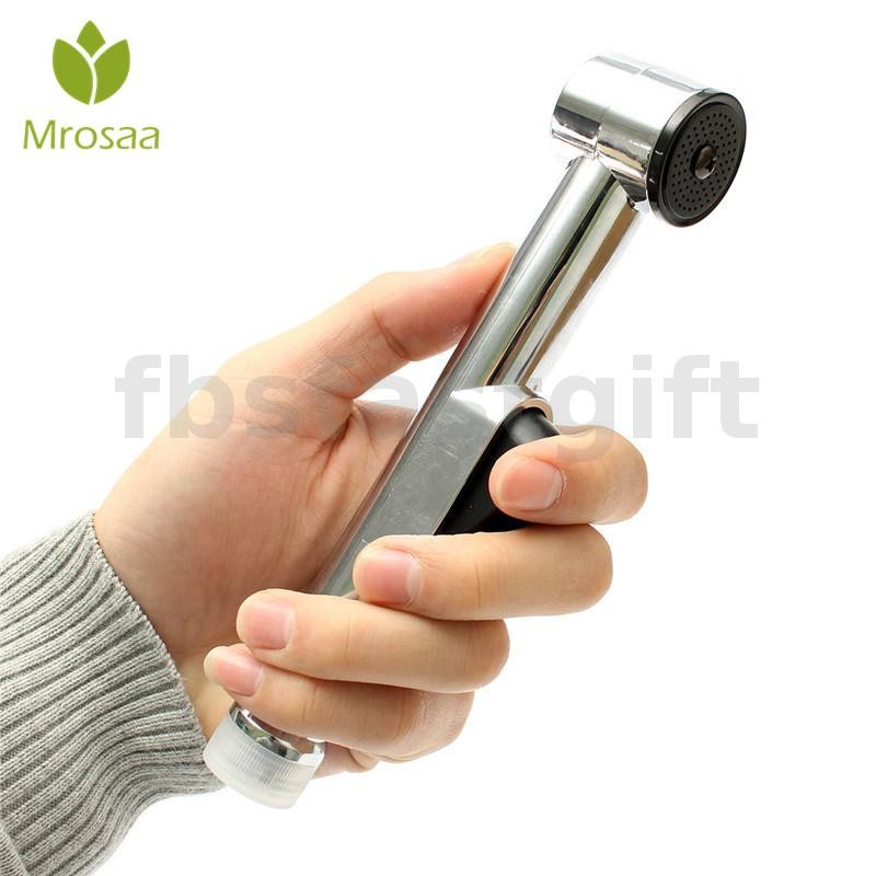Mrosaa Mini Handheld Toilet Bidet Swicth Type Shattaf Spray Chrome ...