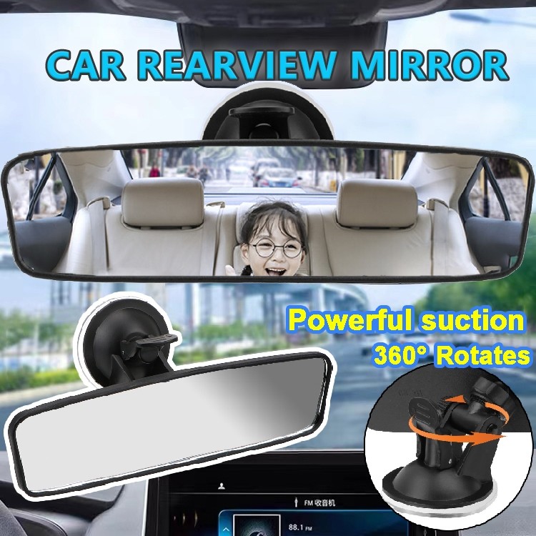 Car Rearview Mirror 360° Rotation All-Round Field Of View Coverage For ...