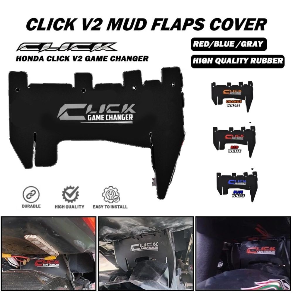 Motorcycle Mud Flaps Cover Honda Click V2 Game Changer Only Silicone ...