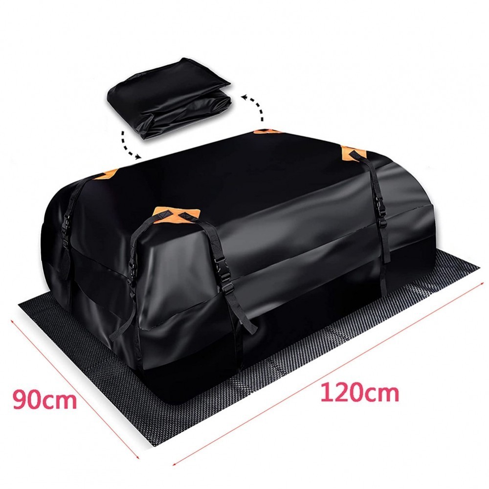 Sleek Design 600D Soft Shell Car Roof Bag with Secure Strap System for ...