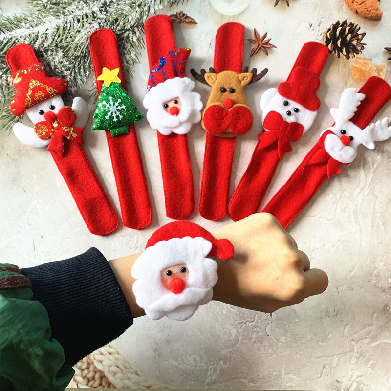 1 Pcs Christmas Clapping Circle Bracelet Christmas Cartoon Clapping ...