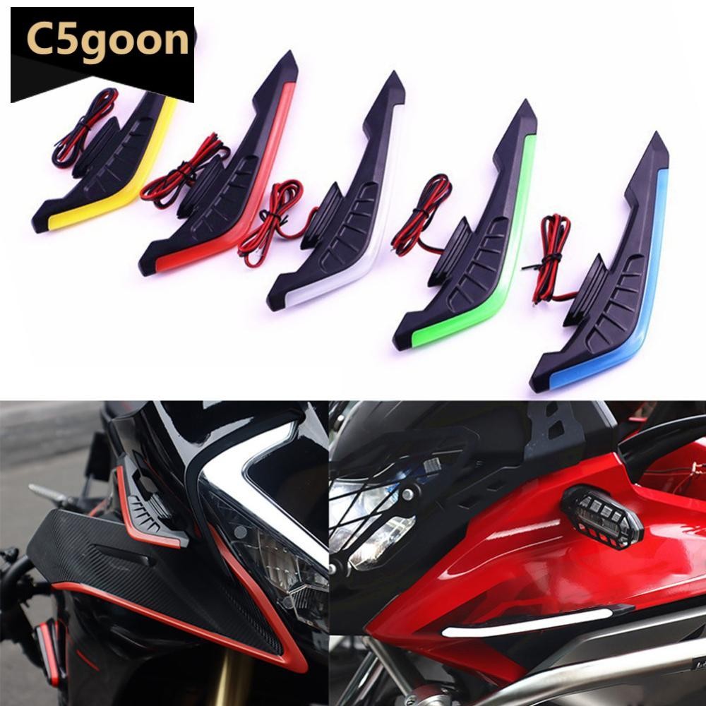 C5GOON 2Pcs Motorcycle Front Side Spoiler Winglets Aerodynamic Wing Set ...