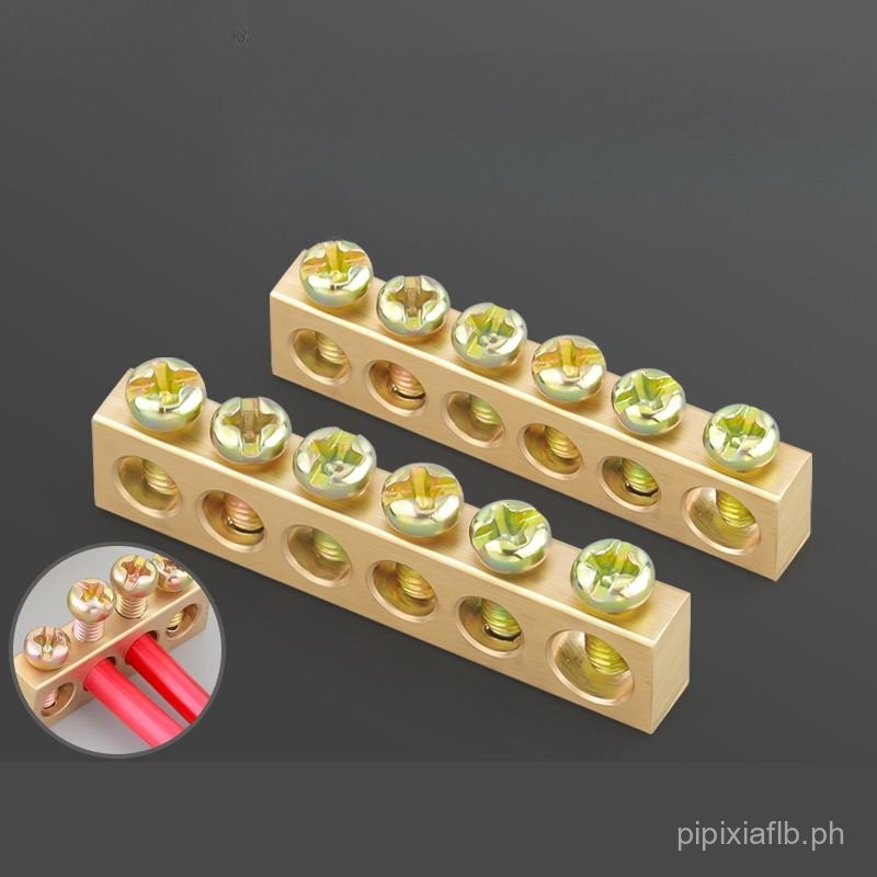 Copper Terminal Zero Line Terminal Block Wiring Copper Bar Distribution ...