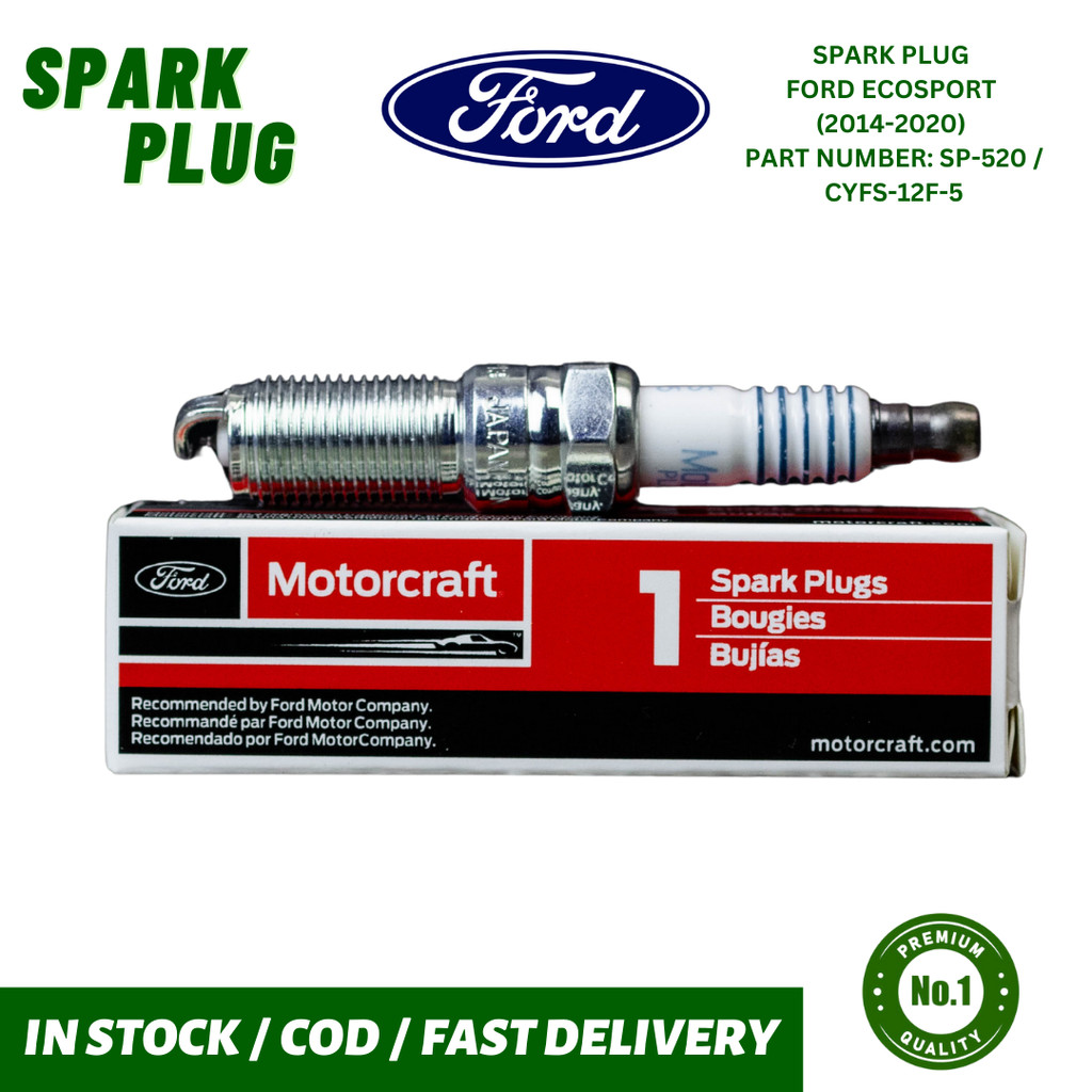 SPARK PLUG for FORD ECOSPORT (2014-2020) (SP-520 / CYFS-12F-5) / car parts stuff car access ...