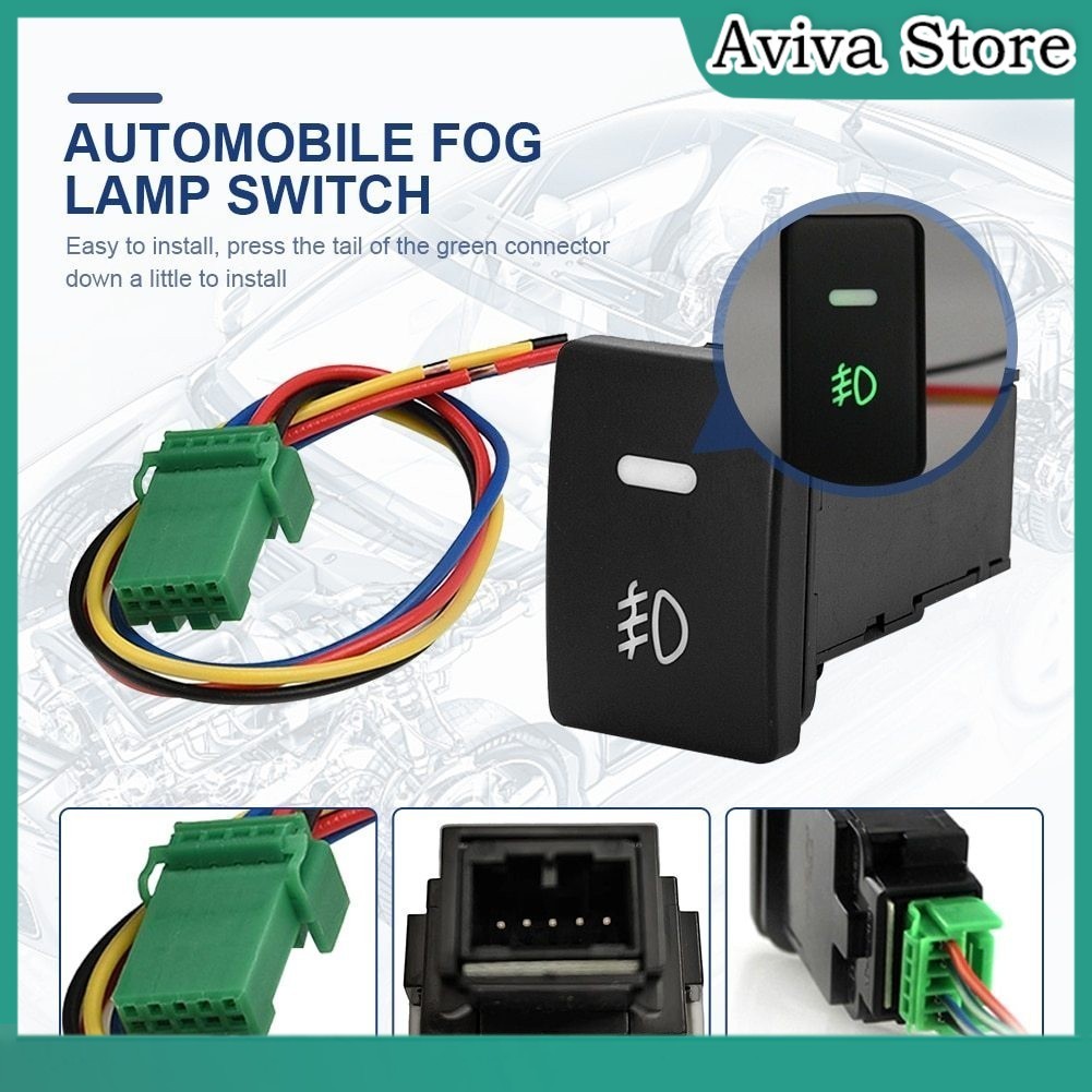 Toyota Fog Light Switch Button Led Fog Light Dashboard Dual Push On Off ...
