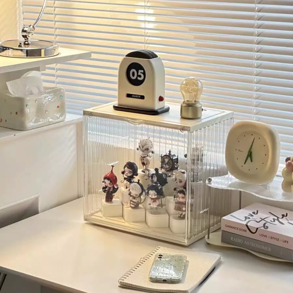 3Layers Acrylic Blind Box Adjustable standing position Showcase Figures ...