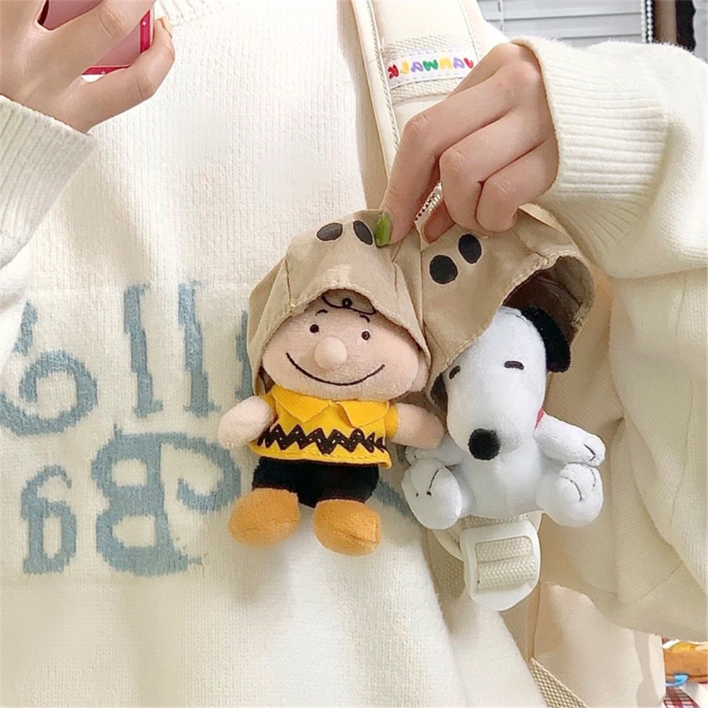 YOUJ Korean Couple Cartoon Vintage Snoopy Plush Doll Cartoon Pendant ...