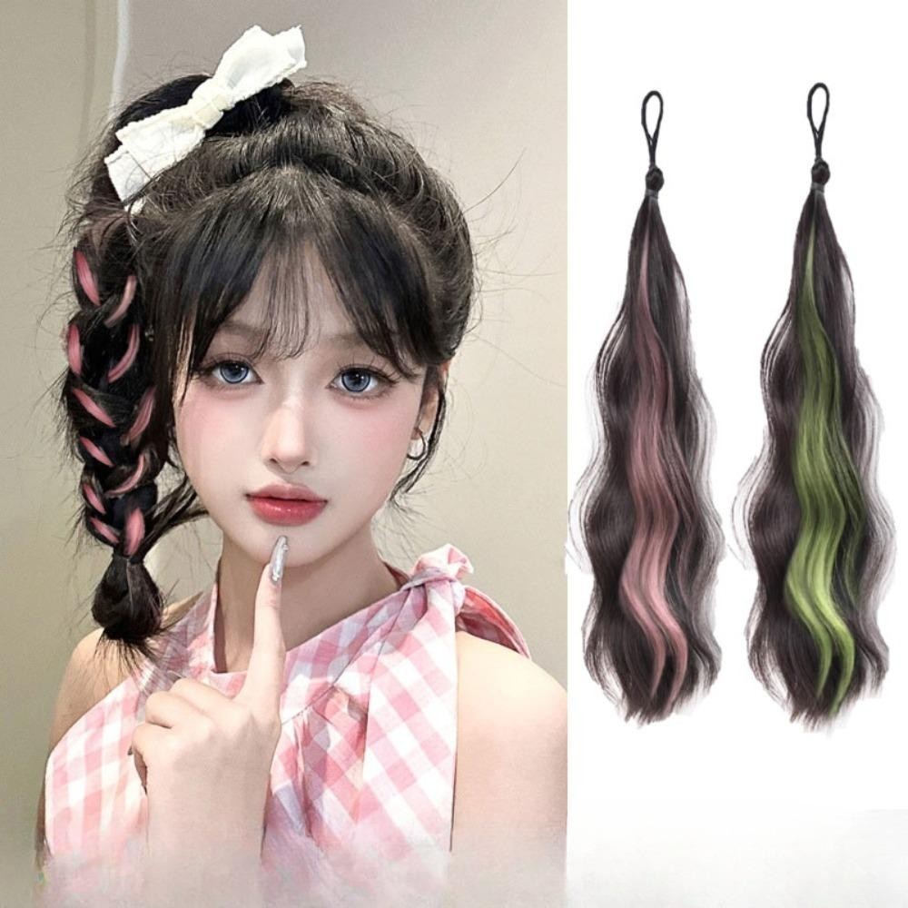 YOUJ 40cm Women Self-winding Flower Bud Head Wig Increase Hair Volume ...