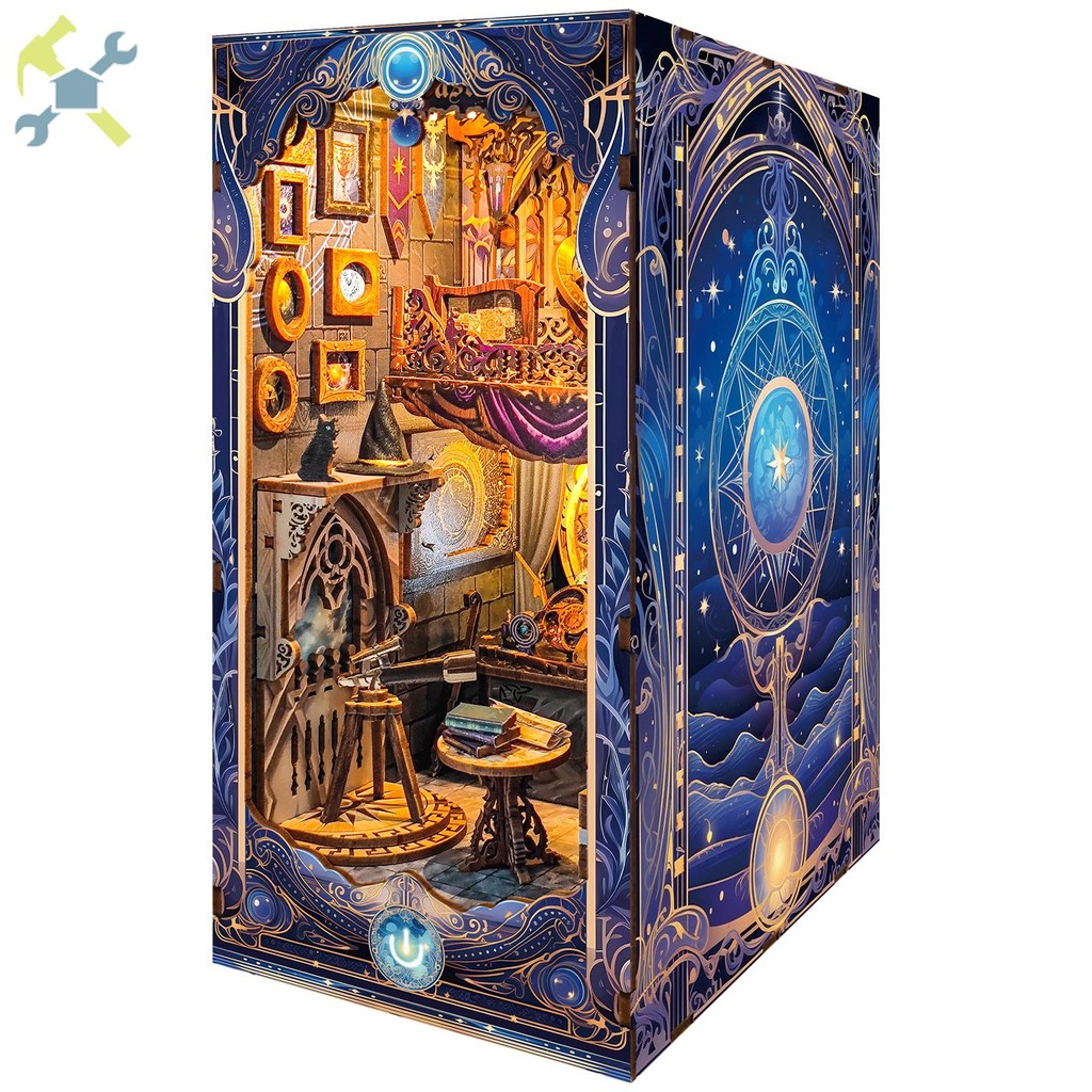 Book Nook Kit DIY Bookend Building Kit 3D Bookend Puzzle Kit Exquisite ...