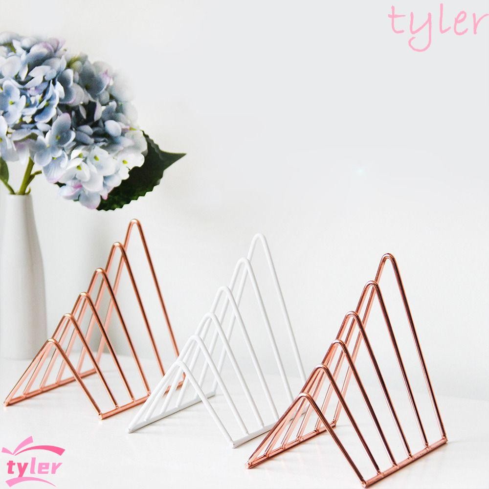 TYLER1 Triangle Bookend Hoom Room Minimalism Bookshelf Desk Storage ...
