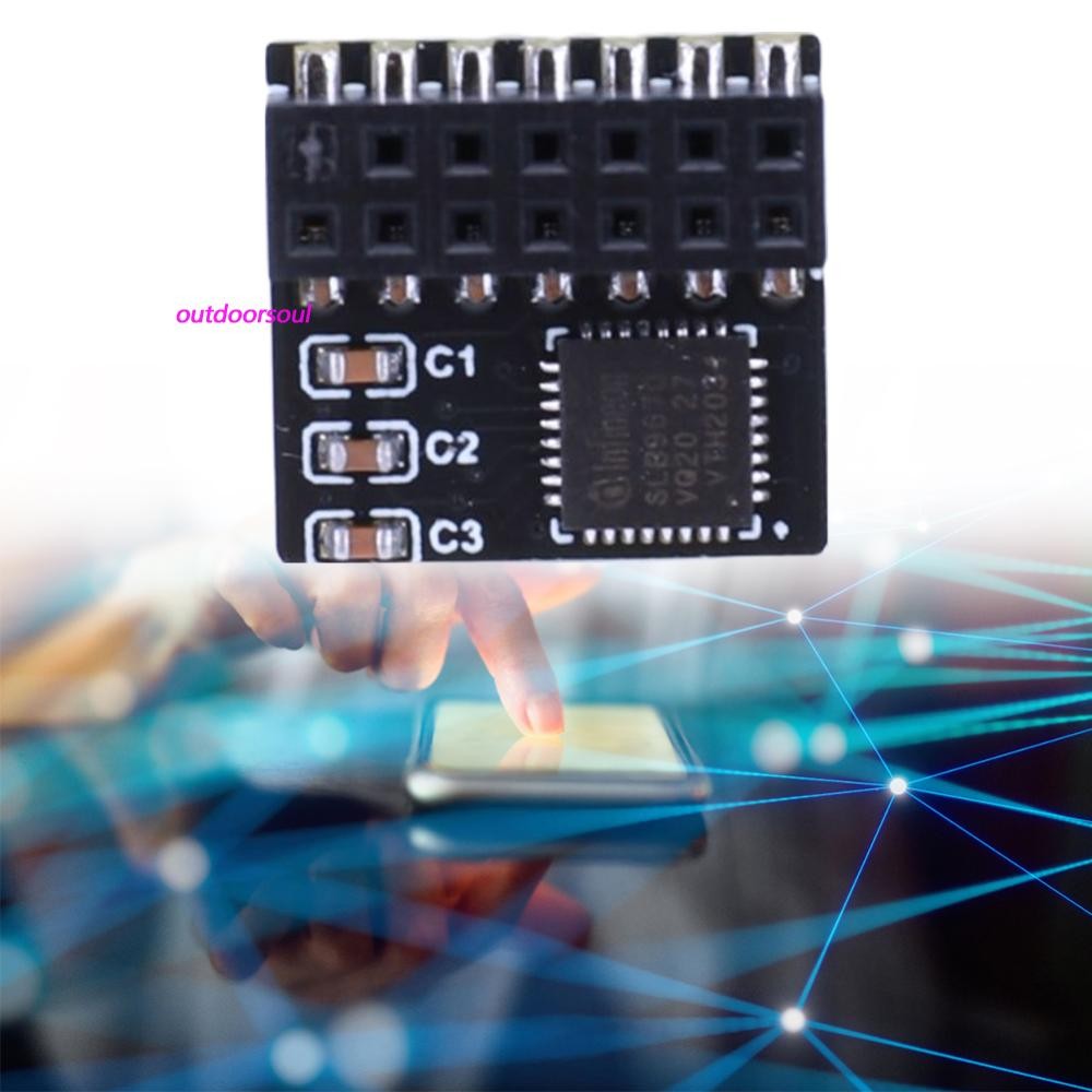 AU TPM 2.0 Portable TPM 2.0 Remote Security Cards 14 Pin SPI for ASUS ...