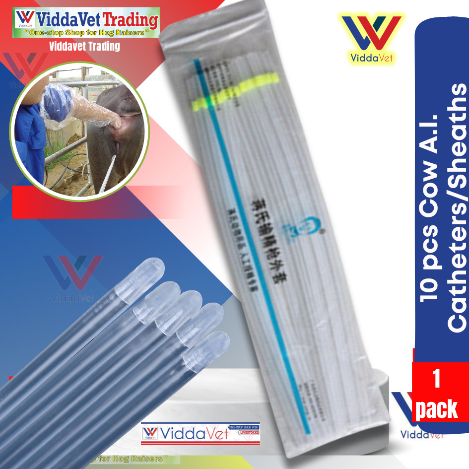 10 Pieces Disposable Artificial Insemination Rods Rod Tube for Cow ...