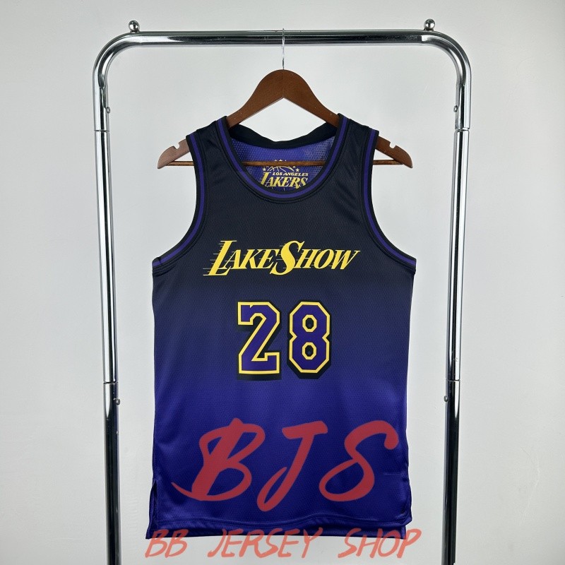 Hot Press Los Angeles Lakers jersey #28 Rui Hachimura 2024-25 black ...