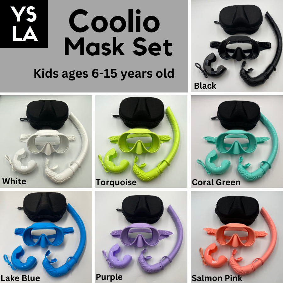 Coolio Kids Frameless Mask with Evabox and J-type Snorkel for ...